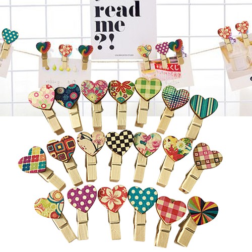 50pcs Mini Clips Multipurpose Diy Love Heart Paper Clip Bookmark Album ...