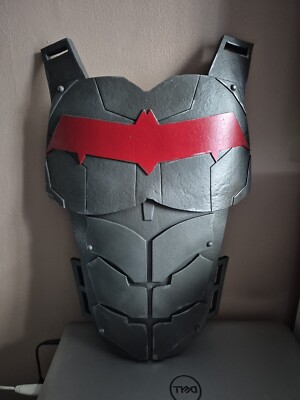Batman Red Hood Chest Armour costume adult men Dc Comics Cosplay Silver ...