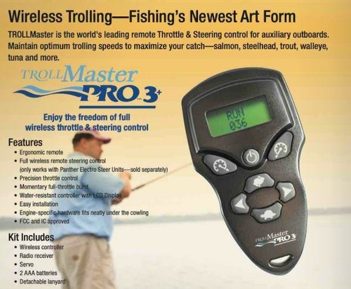 TROLLMASTER PRO3 PLUS Wireless Remote Control Unit / Mercury 15 & 20hp ...
