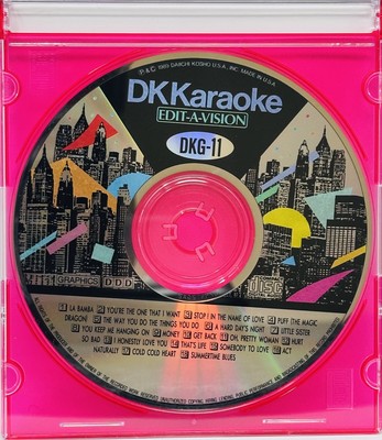 DK KARAOKE DKG-11 - ORIGINAL EDIT-A-VISION CD+G - OUT OF PRINT!!! La ...