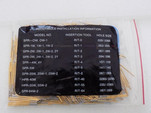 10x Everett Charles SPR-1W Probes SPA/HPA 9* d=1.5mm Spring Loaded Pogo ...