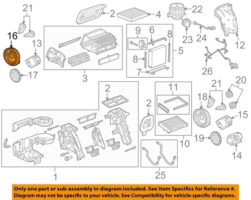 GM OEM 10-16 Cruze Limited Evaporator Heater Components-Cam 13263302 | eBay
