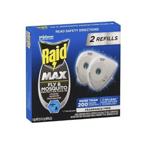 RAID Night and Day Electronic Mosquito Repellent Refill - 2 Pack for ...