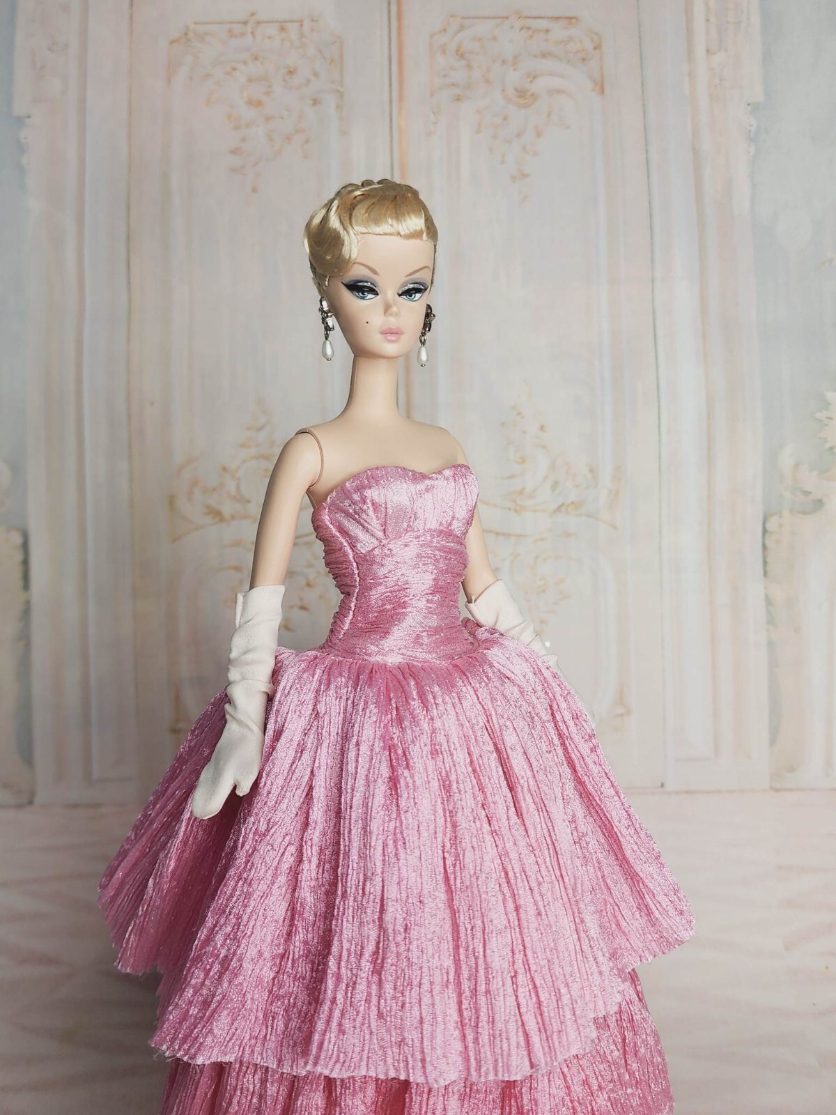 Gown Outfit Dress NEW for dolls Fashion Royalty barbie model silk stone2 | eBay