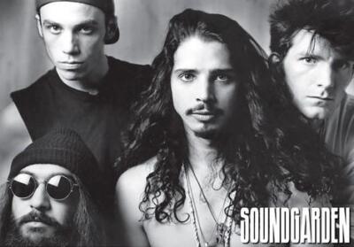 Soundgarden Group Poster 24X34 Chris Cornell, Kim Thayil Hard Rock Art ...