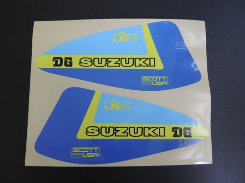 1981 SUZUKI RM 80 Team DG Gas Tank Decal Set. AHRMA VINTAGE MOTOCROSS ...