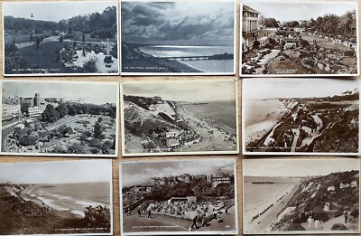 9 OLD [mostly post WW2] B/W R/P PC's of BOURNEMOUTH, POSTED/UNPOSTED | eBay