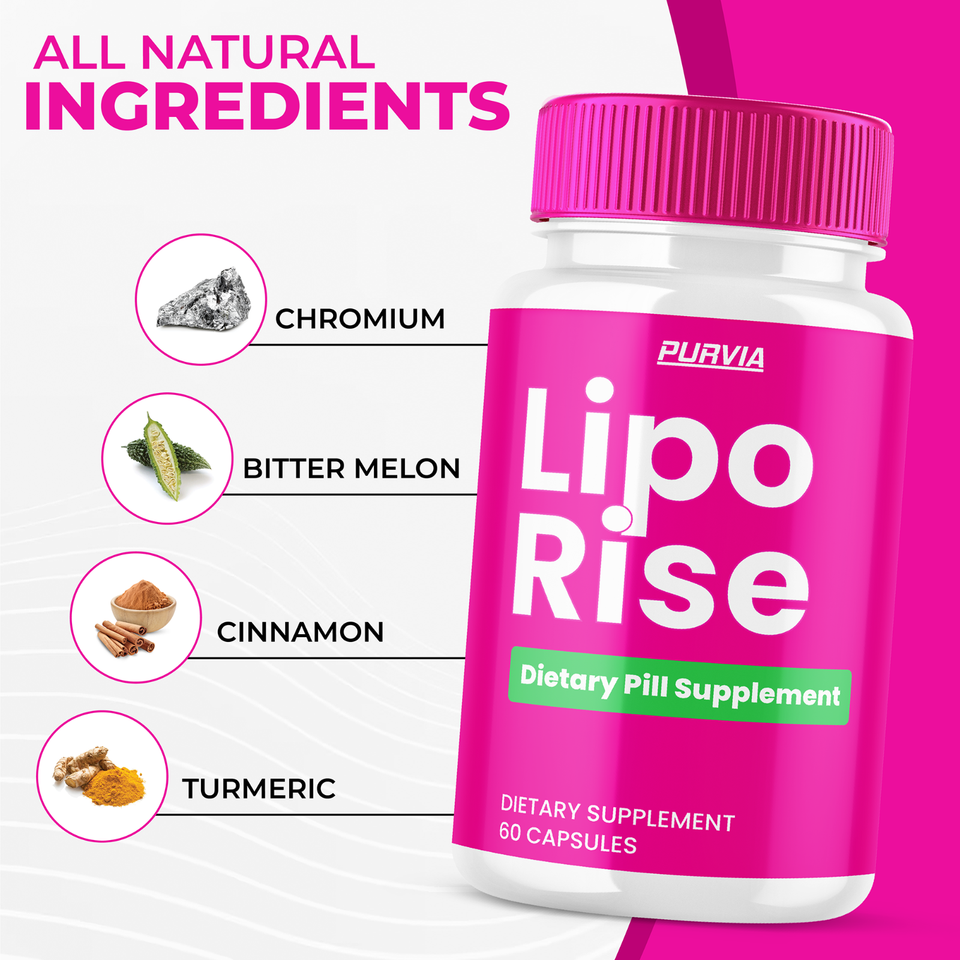 (2 Pack) Lipo Rise Capsules LipoRise Weight Loss Pills Healthy ...