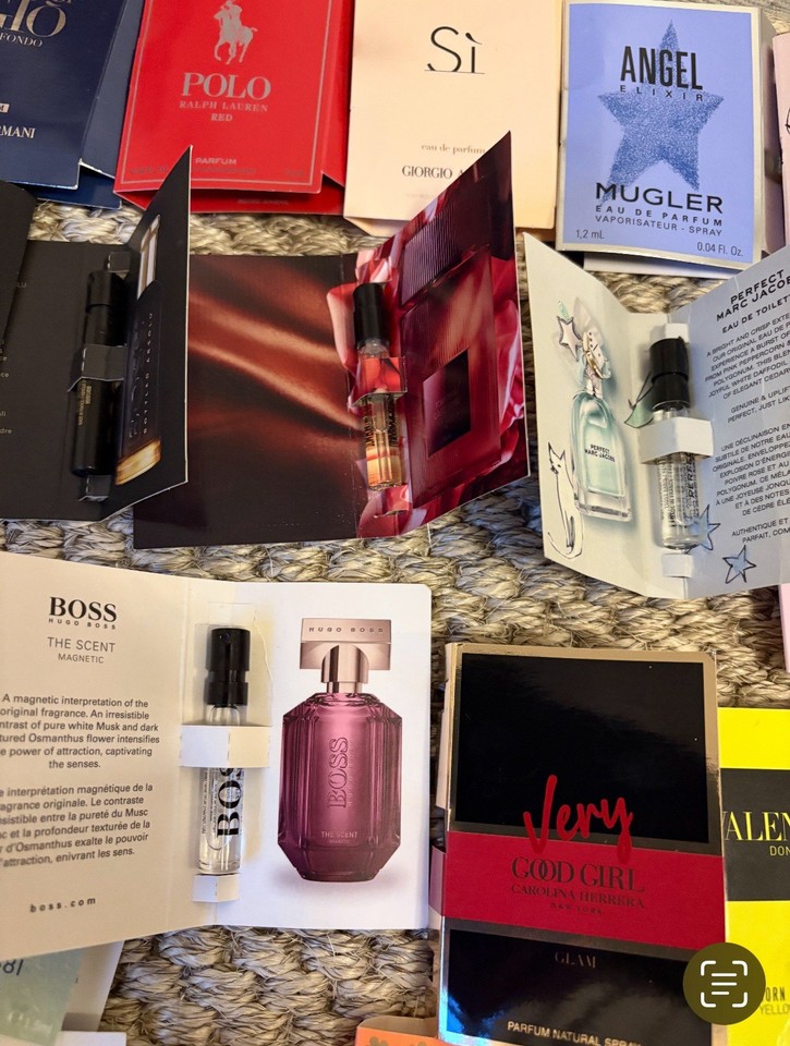 50 Womens And Men’s Job Lot Travel Designer Mini Perfume Sprays | eBay