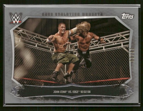 2015 WWE Undisputed #CEM-8 John Cena Edge Cage Evolution Moments Silver ...