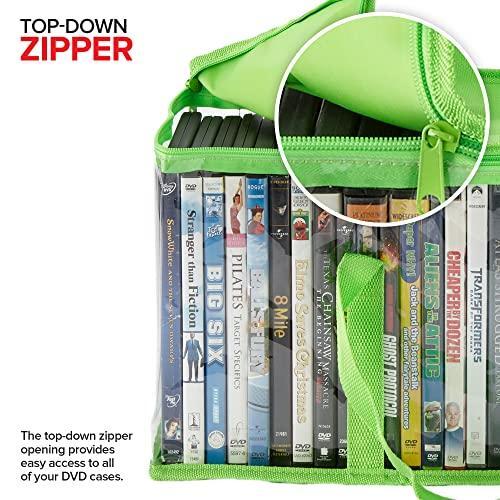 Stock Your Home DVD Storage Bags (Set of 2) Media Organizer Bag for ...