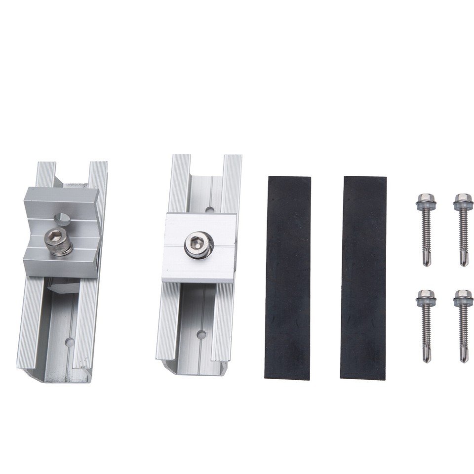 Solar Panel System Mounting Rack Rail with clamps + brackets for Boat ...