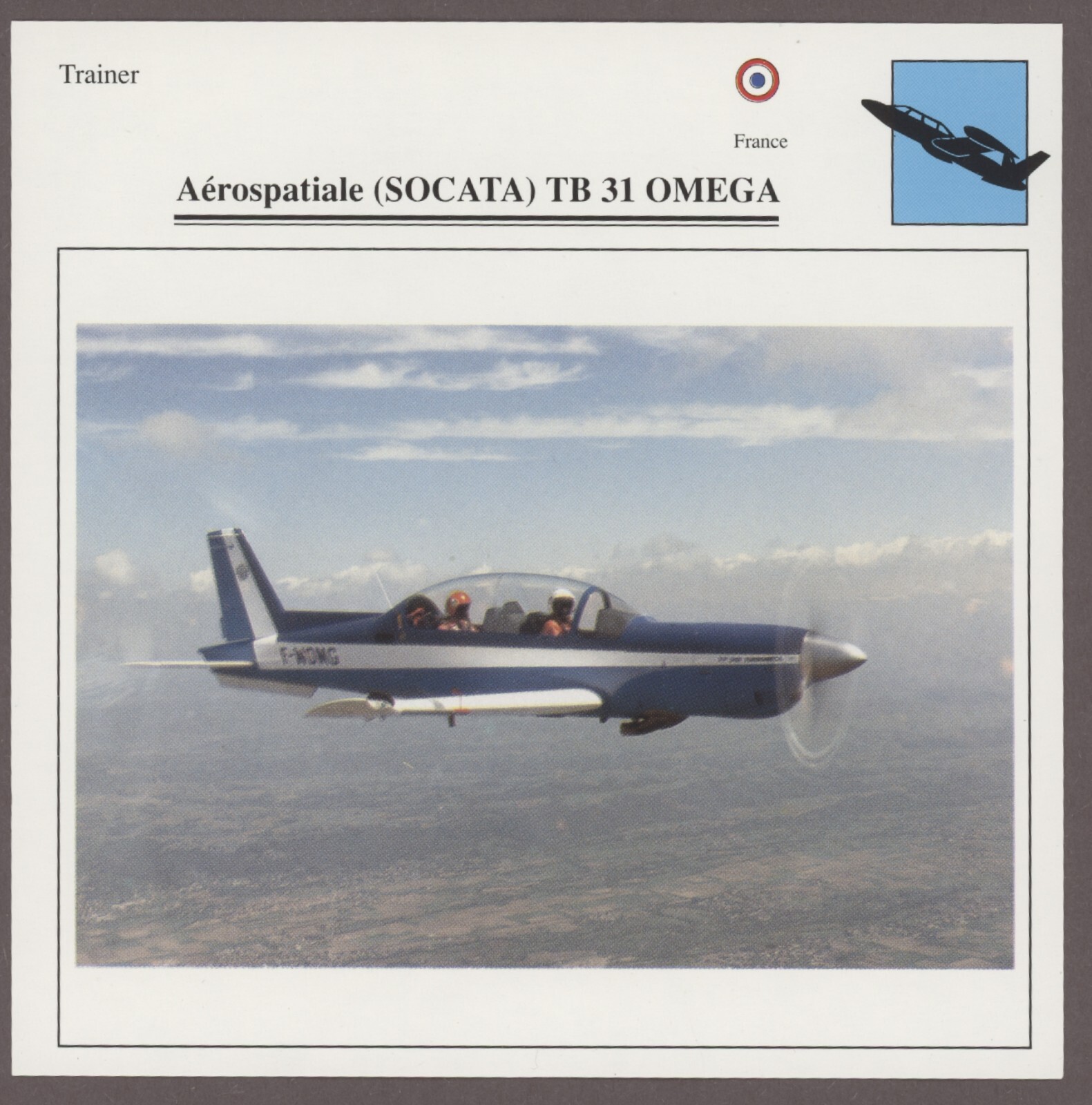 Aerospatiale Socata TB 31 Omega Edito Service Warplane Air Military ...