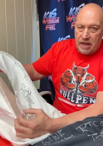 WWF WWE Bull Buchanan RTC Right to Censor Wrestling Ring Worn Ring Used ...