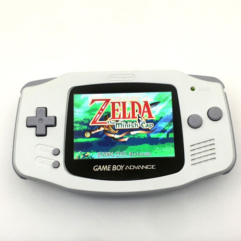 White 10 Levels Brightness Backlit V2 IPS LCD System GameBoy Advance ...