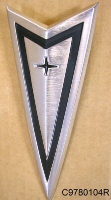1965 Pontiac Tempest Lemans Hood Arrowhead Emblem New, C9780104R | eBay
