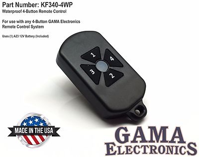 4 Button Keyfob R.F. Transmitter for GAMA Electronics Remote Control ...