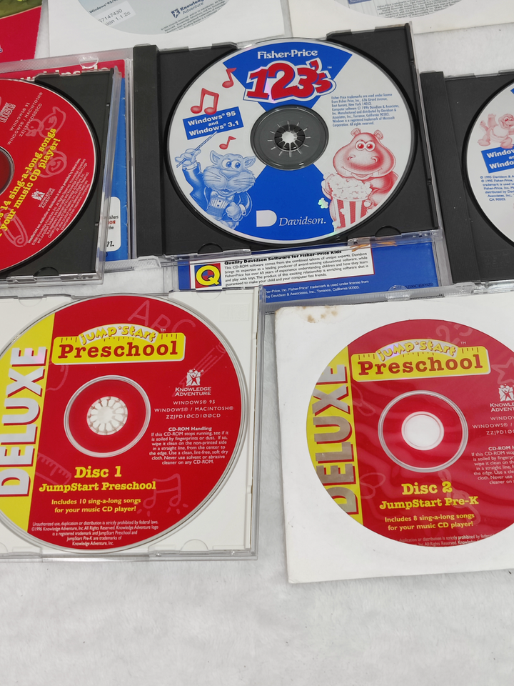 Kids learning games software vintage pc CD-rom video games | eBay