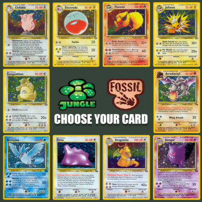 1999 Pokemon Fossil and Jungle: Choose Your Card! All Cards Available ...