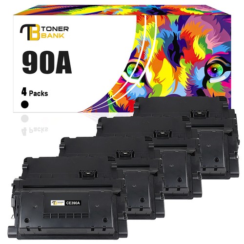 4PK CE390A Toner Compatible With HP 90A Laserjet Enterprise 600 M601 ...