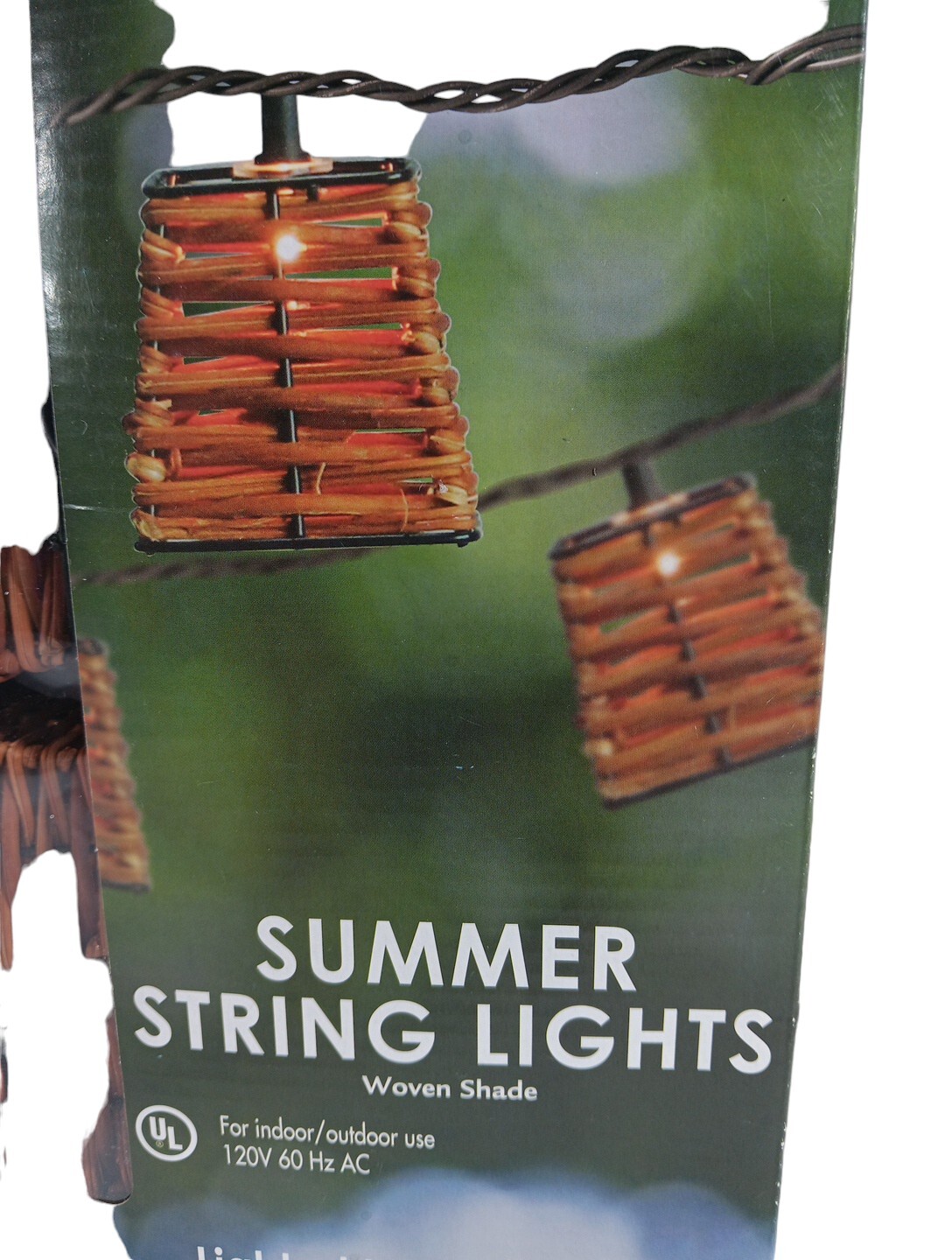 Ashland Woven Shade String Lights 10ct. Outdoor Set 5.6 Ft 120Volts ...