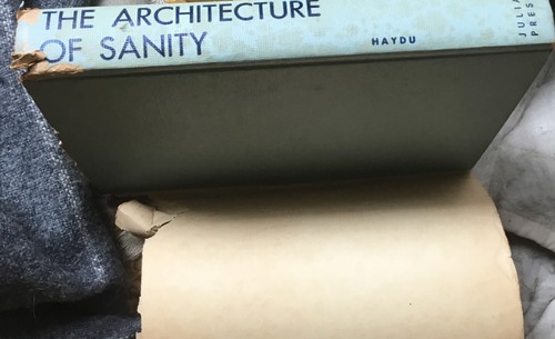 THE ARCHITECTURE OF SANITY 1st Edition 1st Printing Dust Jacket By ...