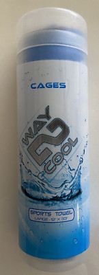 CAGES "WAY 2 COOL" SPORTS TOWEL Retains Water & Maintains Coolness-NIB ...