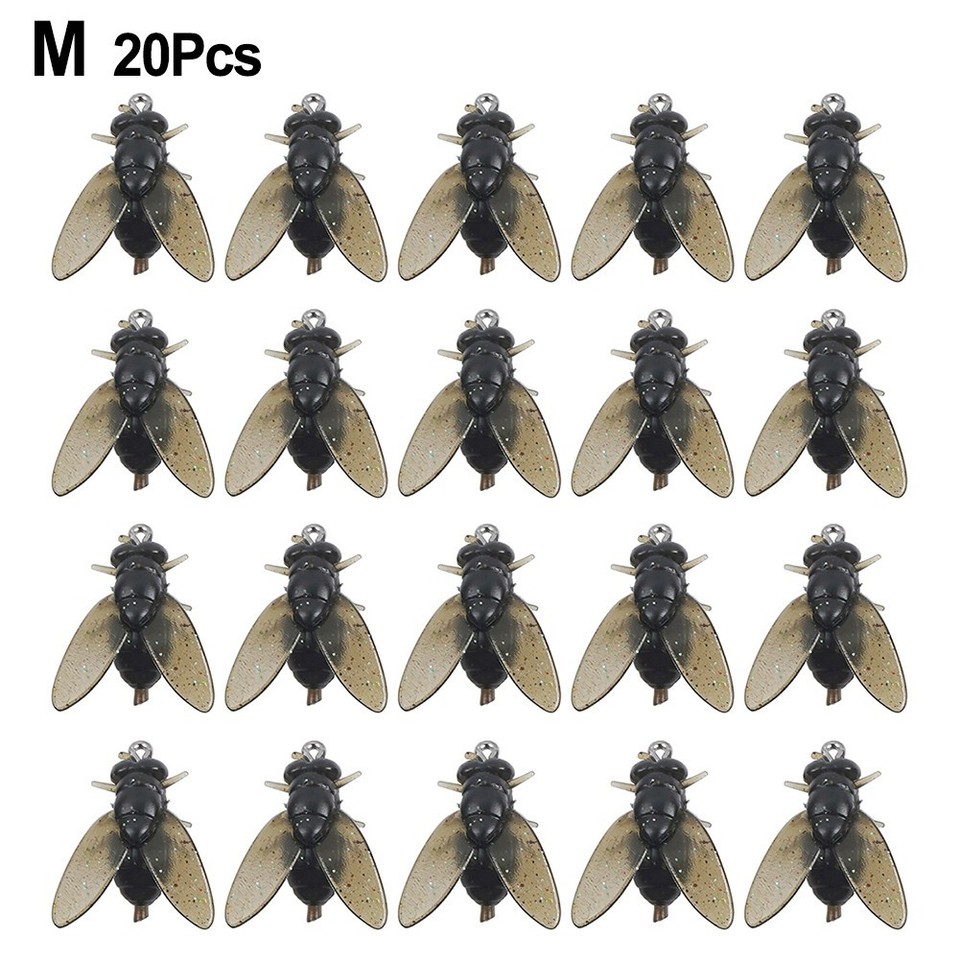 Housefly Fishing Lures Easy To Carry Enticing For Fish Mimic Real Flies ...