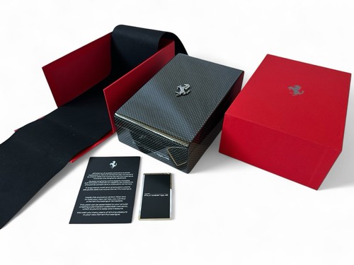 FERRARI PUROSANGUE CARBON FIBER KEY STORAGE BOX | RARE OFFICIAL OWNERS ...