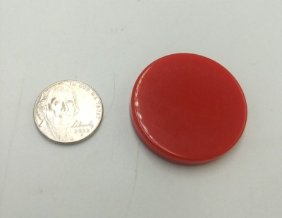 1 Vintage 1.5" x 1/4" Bakelite Backgammon Replacement Piece RED Antique ...