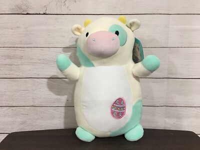 BELANA HugMees 14" Teal COW Easter Egg Squishmallow Hugmees Hug Mee | eBay
