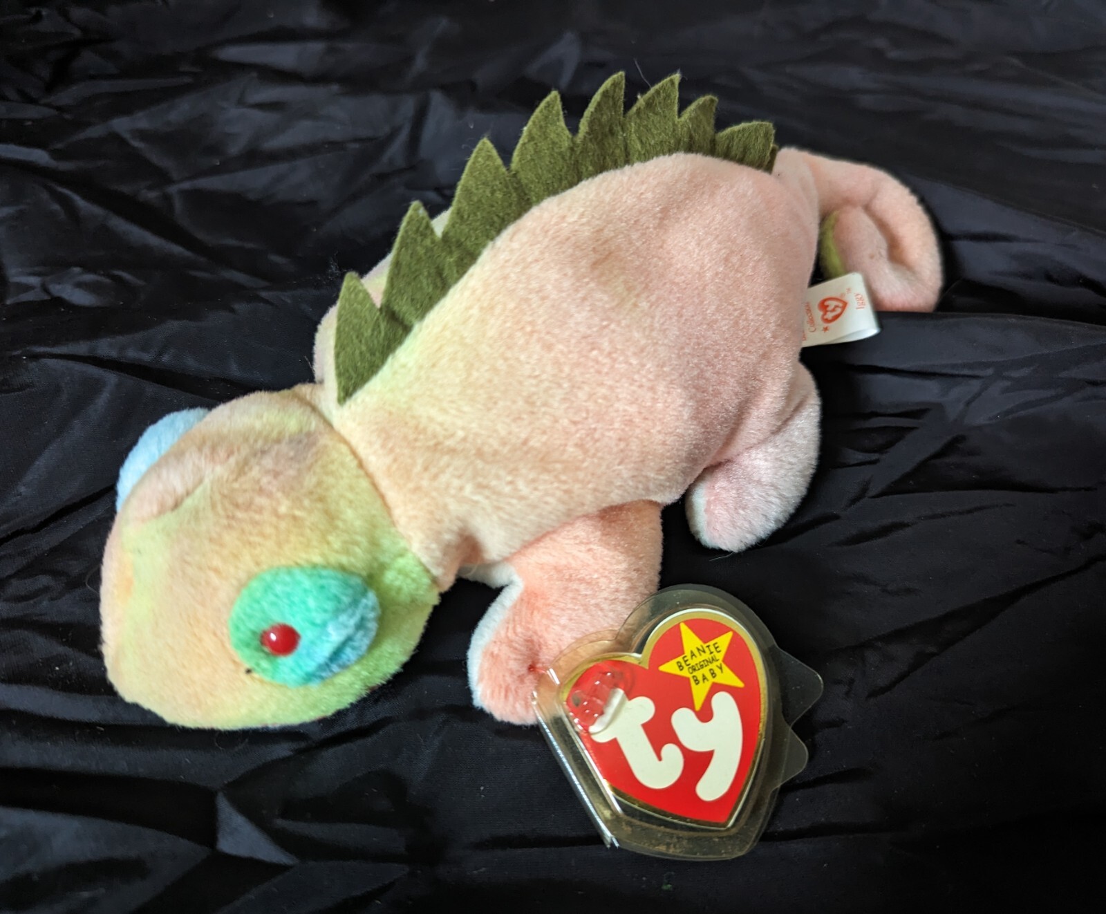 ** ULTRA RARE** 1st Run Ty Beanie Baby Rainbow Iggy the Iguana w/ TAG ...