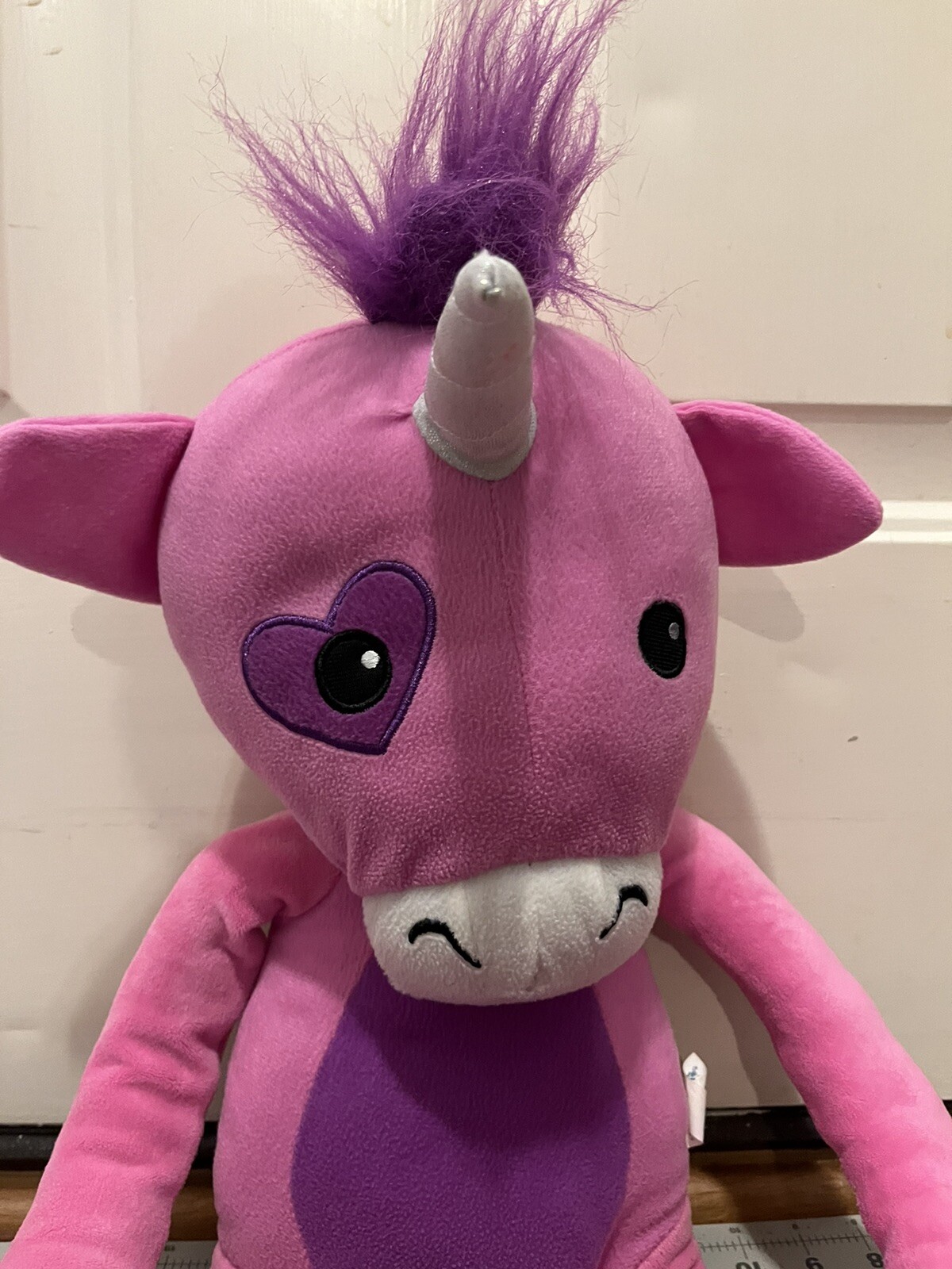 Stretchkins Plush Unicorn Stuffed Animal Pink Plushie Toy 30 Inches ...
