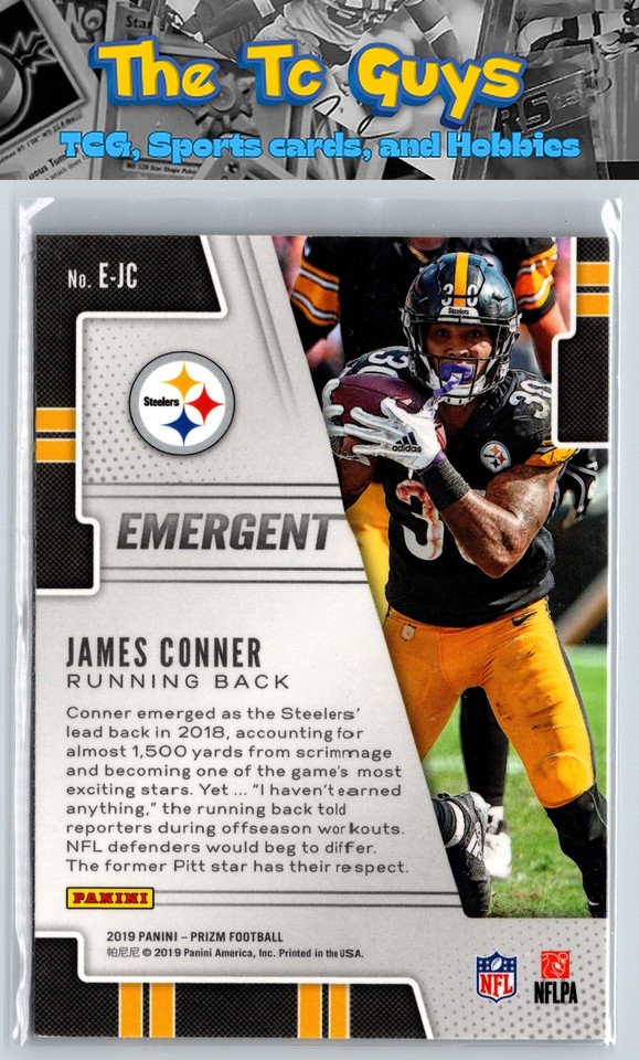 2019 Panini Prizm #E-JC James Conner Emergent | eBay