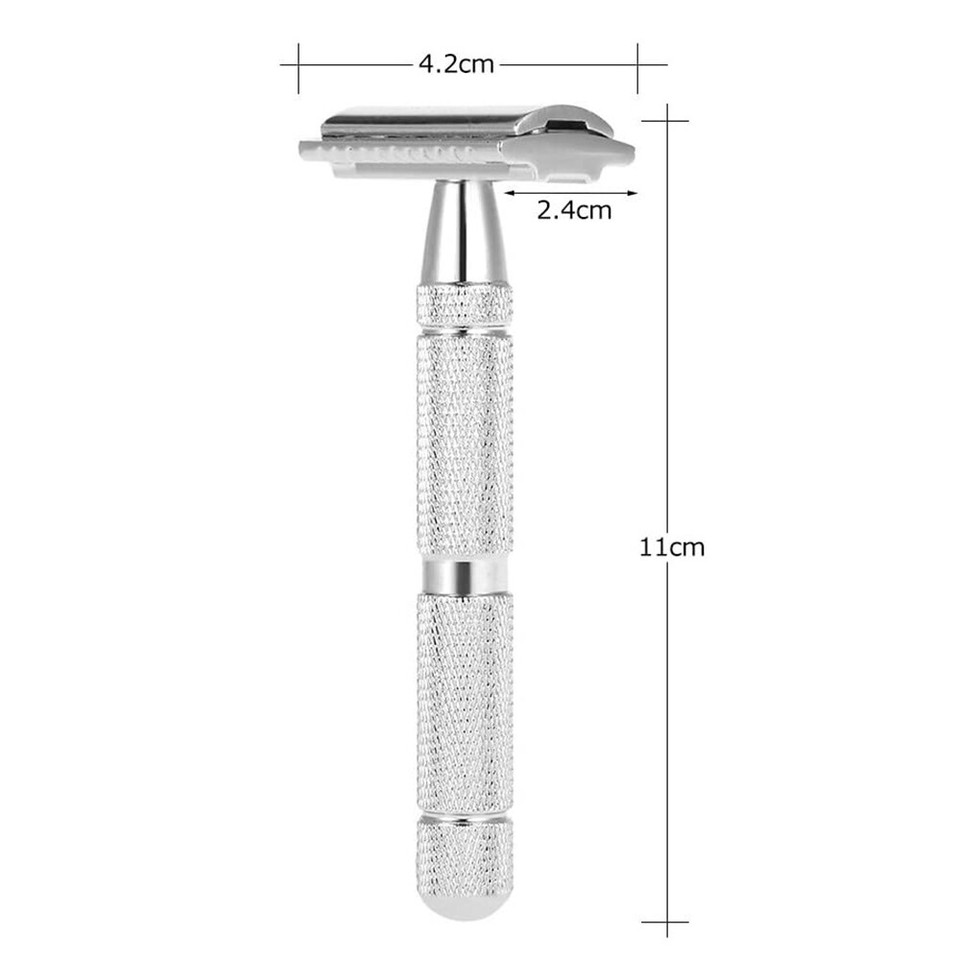 Stainless Steel Safety Razor Traditional Men's Double Edge Shaving ...