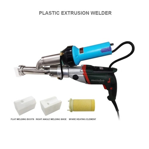3400W Handheld Plastic Extruder Extrusion Welding Gun PE/PP/PVC Pipes ...
