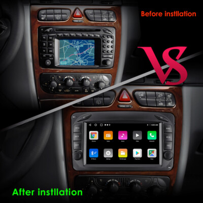 7" Car Stereo CarPlay For Mercedes Benz W209 W203 W168 Android 12 GPS ...