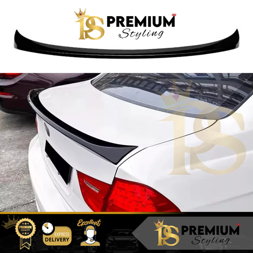 BMW 3 Series M3 E90 CSL Style Gloss Black Rear Boot Spoiler Lip Wing ...
