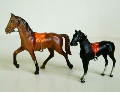 VINTAGE COLLECTIBLE METAL HORSE / HORSES MADE IN USA SIGNED MARKED TOYS ...