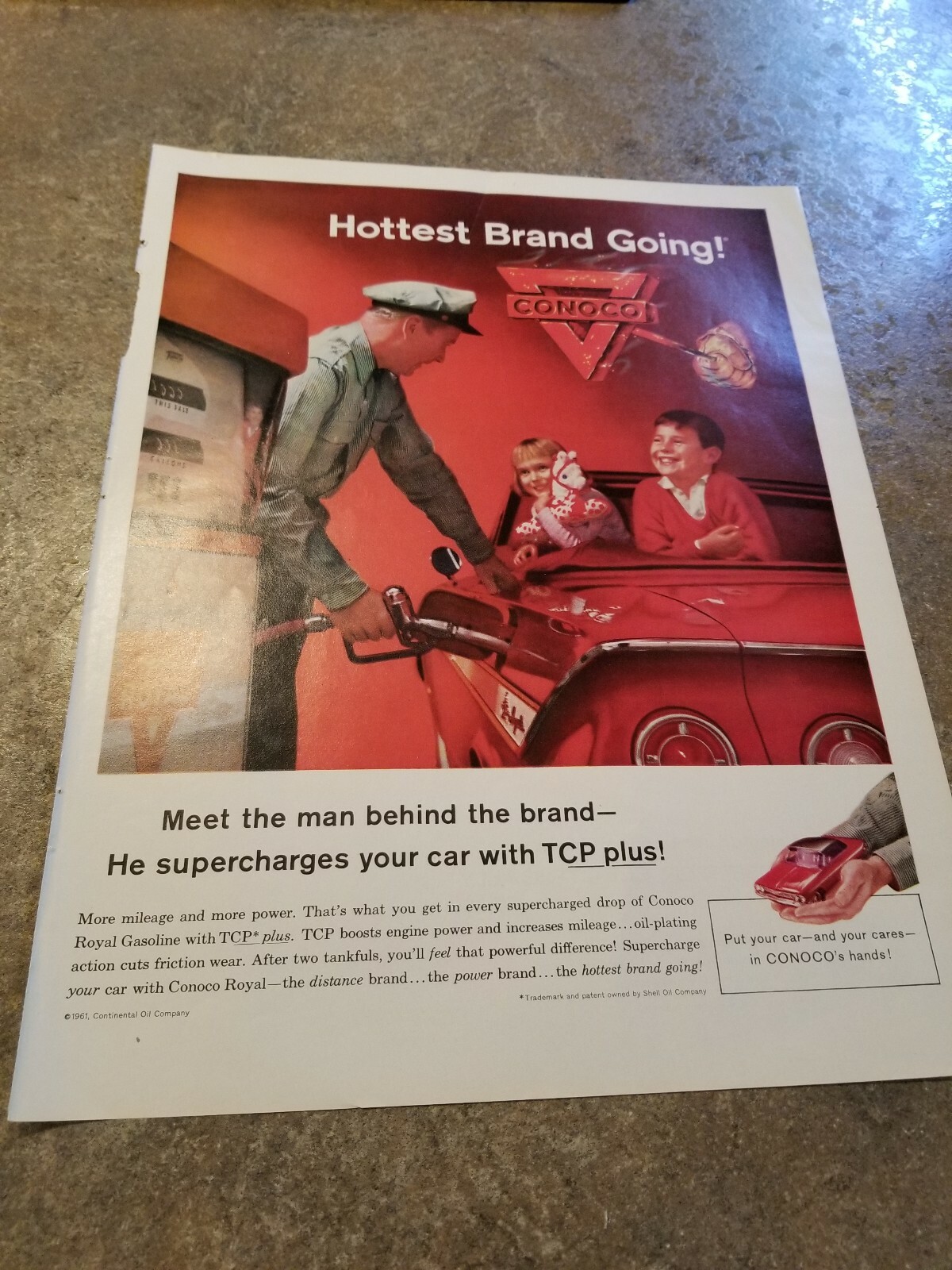 1961 Vintage Print Ad Conoco Gasoline. Meet the man behind the brand | eBay