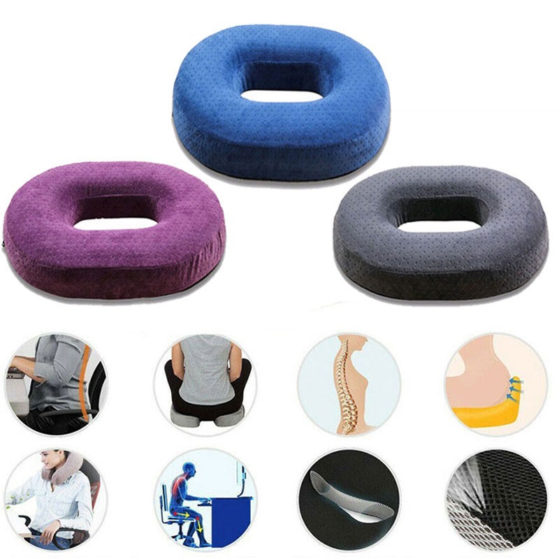 Donut Cushion Memory Foam Medical Ring Seat Pain Relief Orthopedic ...