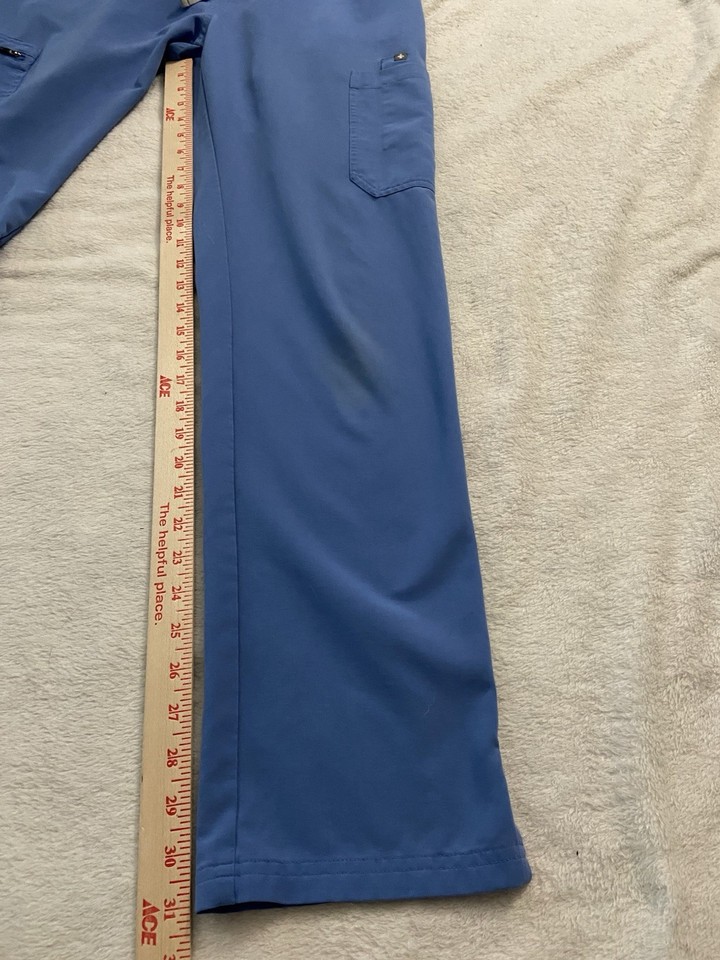 Figs Technical Collection 2 Piece Royal Blue Scrub Set Top M Pants M/T ...