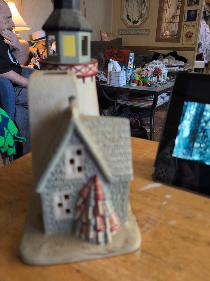 Vintage PartyLite Stoney Harbour Lighthouse Tealight Holder Beach Sea ...