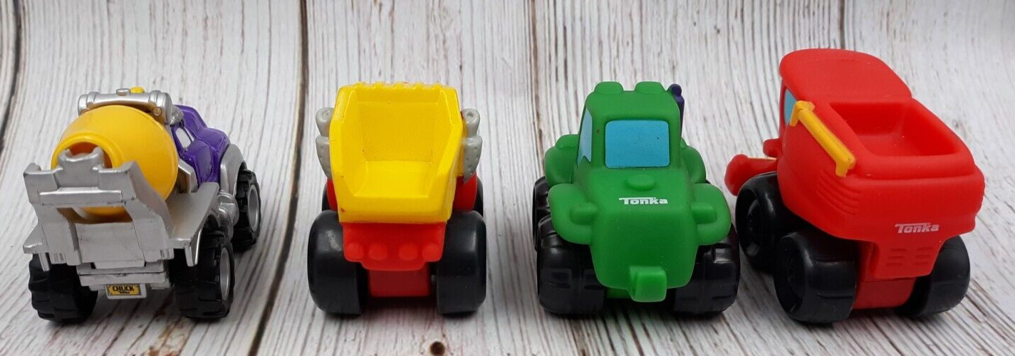 Lot of 3 Hasbro Tonka Lil CHUCK & Friends Chunky Vehicles & 1 Maisto ...