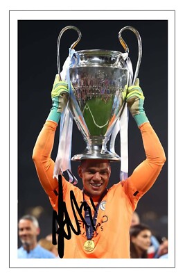 EDERSON 22/23 CHAMPIONS LEAGUE Signed 6X4 PHOTO Print MANCHESTER CITY ...
