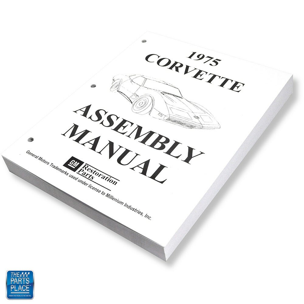 1975 Corvette Factory GM Assembly Manual Each | The Parts Place Inc.