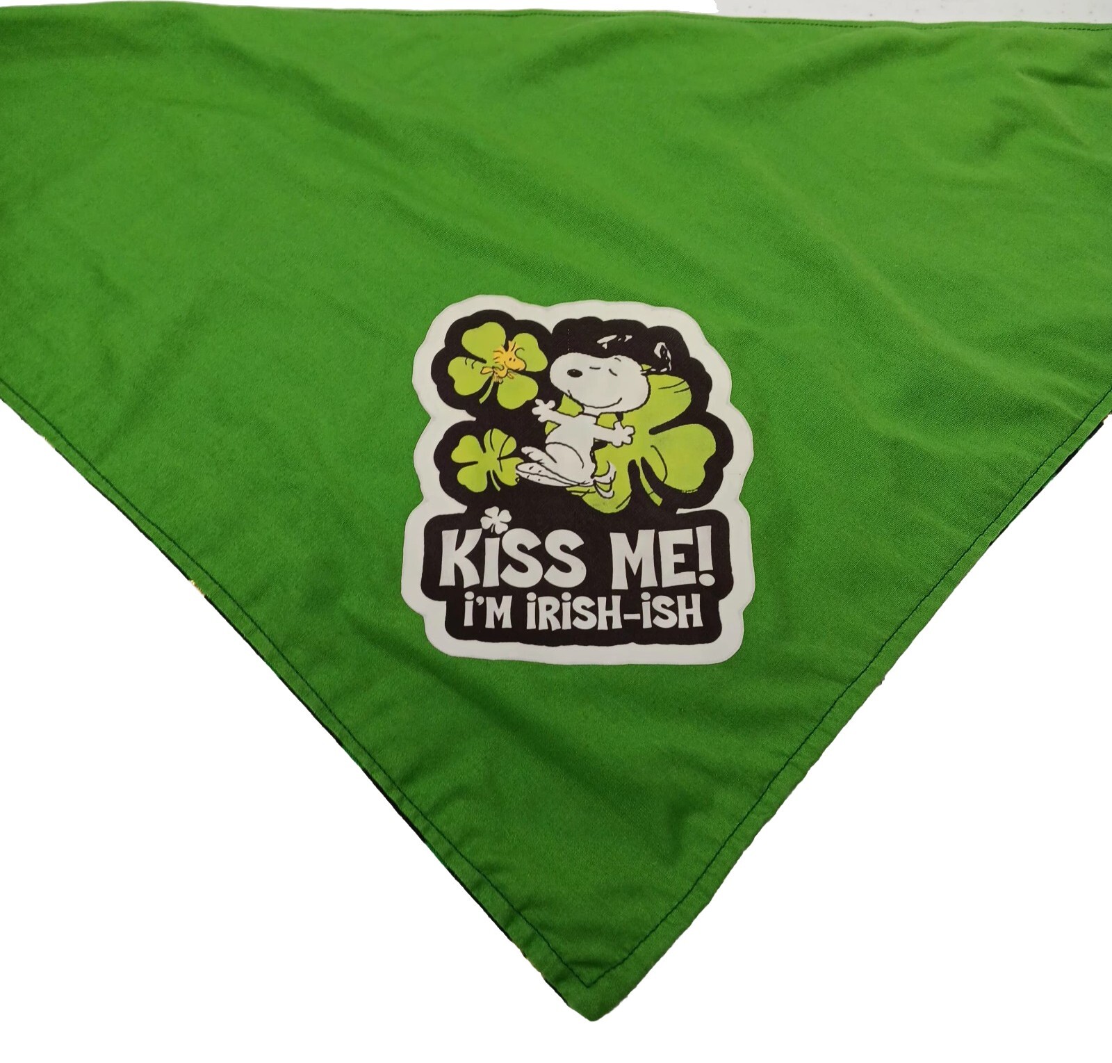 Snoopy Peanuts Bandanna Kiss Me Im Irish-ish St Patricks Day Shamrock ...