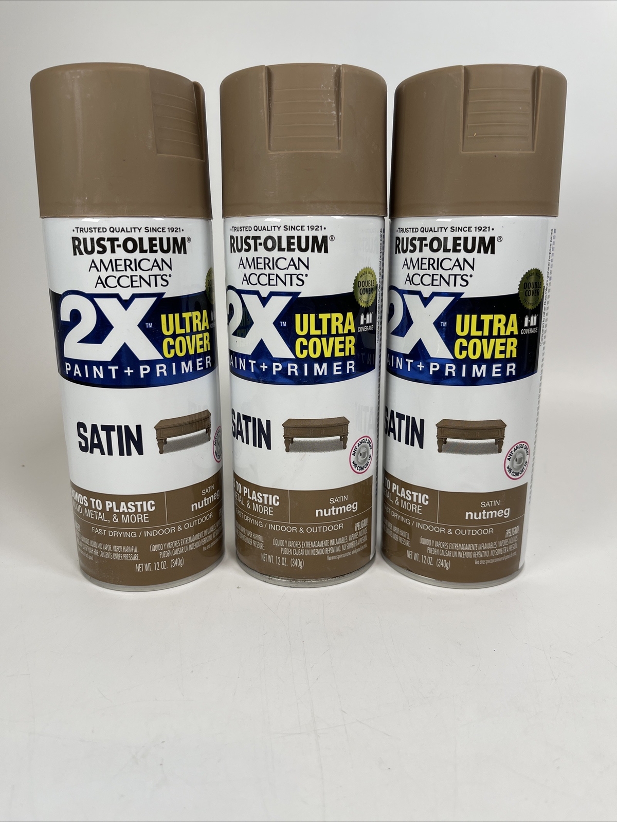 Rust-Oleum Painter's Touch 2X Ultra Cover SATIN Spray Paint 12 oz ...