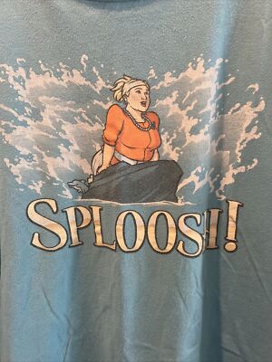 Archer Sploosh Shirt Cartoon Merchandise Pam Poovey Little Mermaid ...