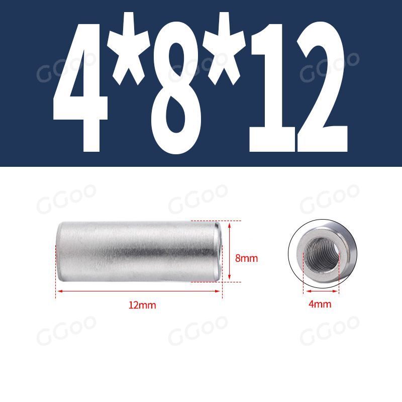 M3 - M20 INTERNAL THREADED SLEEVE ROD BAR STUD ROUND CONNECTOR NUT BOLT ...